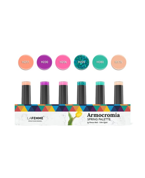 Kit "Armocromia" Spring Non Stop Color™ UV&LED by Romina - 6pz - La Femme®
